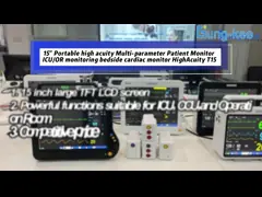 ICU Modular Patient Monitor 15 Inch Screen Multilingual Portable