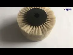 Conveyor Belt Industrial Roller Brush Pig Hair Round Tip For Cleaning