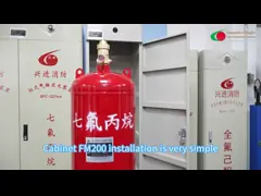 Enclosed Flooding FM200 Cabinet System Extinguisher 200L DC24V 1.6A Efficient Automatic