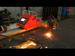 Cnc Portable Flame Cutting Machine , Light Pole Machine To Cut Light Pole Base Plate