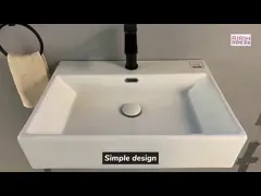 Slim Edge Wash Basin Above Counter Ceramic Small Space Wash Basin Designs