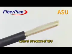 Outdoor Single Sheath Outdoor Aerial Fiber Optic Cable Mini Adss Asu 2-12 Cores