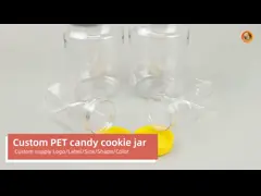 Wide Mouth Empty Plastic Jam Bottle Food Grade Pet Cookie Jar