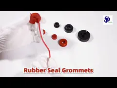 Hnbr Fvmq Rubber Grommets Iatf16949 Black Rubber Gasket Food Grade