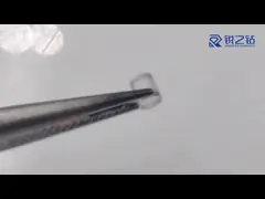 Dia 2.5 X 3Mm Colorless Cvd Diamond Cylinder Optical Grade Top And Bottom Polished