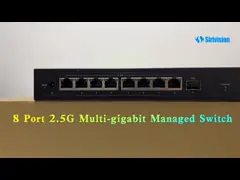 8-Port 2.5G Fanless Light Managed Desktop Poe Switch With 1*10G Sfp Uplink Oem/Odm
