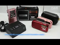 Retro Portable Radio Player With Lithium Battery Telescopic Antenna