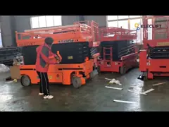 1000 Lb Self Propelled Scissor Lift Hydraulic Lift Table Gradeability 25%