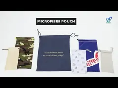 Oem Odm Microfiber Glasses Pouch 15X20Cm With Hot Transfer Printing