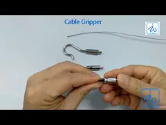 Brass Wire Cable Grippers With Hooks Hanging Kit For Lighting Suspension Systems