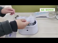 0.6L Ultrasonic Jewelry Cleaner Plastic Sus304 Tank Ultrasonic Parts Cleaner 650Ml