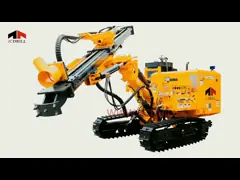 El equipo de perforación de roca de 63 kW de carga pesada está montado en una plataforma hidráulica