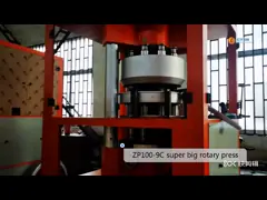 Titanium Alloy Mould Rotary Tablet Press Machine 80Mm For Tcca Chlorine Tablet