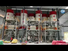 10T / H Dry Mix Mortar Plant Full Automatic Production Line Twin Shaft Paddle Mixer