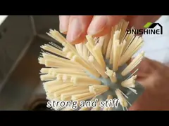 Sustainable Bamboo Dishwashing Brush Plastic Dishwashing Scrub Brush 70G