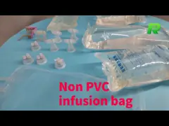 Large Volume 2000Ml 3000Ml 5000Ml 7Mm Veterinary Disposable Pvc Infusion Iv Bag With Twist-Off Doubl
