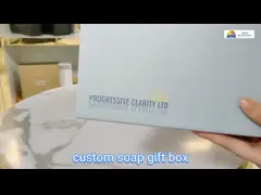 Magnetic Foldable Paper Box Packaging Soap Gift Set With Insert