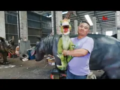 Jurassic World Dinosaur Theme Exhibitions Realistic Animatronic Dinosaur Triceratops Model