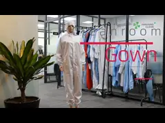 Oem Unisex Polyester Anti Static Gown Esd Smock Uniform For Cleanroom