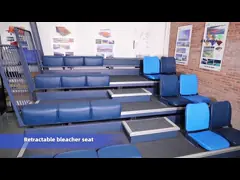 Hdpe Material Retractable Bleacher Seating For Schools Gymnasium