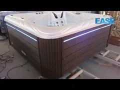 White Marble 1300L Outdoor Spa Hot Tub Acrylic Spa Bathtubs Whirlpool Balboa System