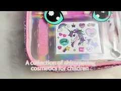 Pink Furry Plastic Pretend Makeup Set