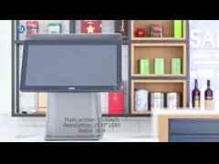 Android POS System Billing Machine Cashier Register Dual Capacitive