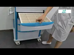 Lockable Pharmacy Cart With 50Kg Capacity For Easy Organization