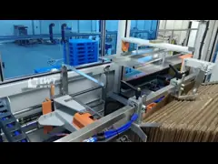 End Of Line Packing Machinery Automatic Carton Unpacking Machine Case Erector
