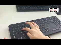 108 keys silicone rubber medical keyboard with rough touchpad and USB interface