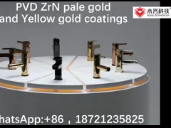 Hardware Decorative Pvd Gold Plating Machine , ZrN Light Gold Ion Plating System