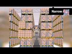 Powercoating Steel Very Narrow Racking Systems Aisle Heavy Duty
