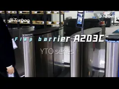 Security Flap Turnstile Gate Office Building RS485 Dry Contact Flap Barrier Gate