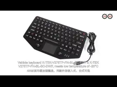 Ruggedized Vehicle Keyboard Desktop With Touchpad Backlit Scissors Switch
