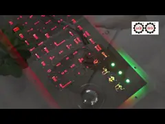 IP65 Industrial Keyboard With Trackball Backlight Waterproof Keyboard