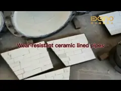 Power Plant Cement Pulverized Coal Pipeline High Alumina Ceramic Tube For High Temperature Industrie