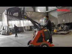 CE Four Wheel Drive Loader 13.5HP Small Front End Loader / Mini Skid Steer Loader