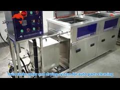 Twin tank 28khz ultrasonic cleaner for aircrafts parts marine engine fuel systems pump parts with cl