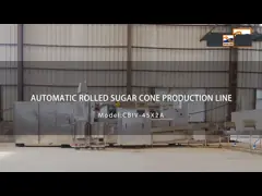 Stainless Steel Ice Cream Cone Production Line High Speed Working 380V