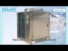 2CES-3Y compressor Tipo de caixa Unidade de condensação 3HP arrefecida a ar Grelha de ventilador e lâminas Unidade de condensação de aço inoxidável