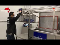 4 Station Ultrasonic Cleaning System for Safety Value Components With Gantry