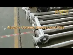 Alumina Ceramic Lined Pipe Bend Light Weight Seamless With No Bumps