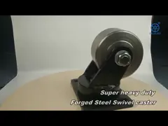 Forged Steel 10 Inch Heavy Duty Caster Wheels 6600lbs Loading With Brake