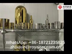 Rainbow  PVD Plating Decorative Colors Coating Service, Shisha Glassware Vacuum Coatings