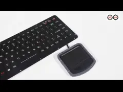 IP65 Silicone Rubber Military Keyboard PS2 USB With 400DPI Touchpad