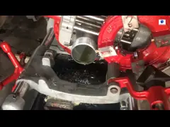 BSPT NPT Dies Electric Pipe Threading Machine 4'' Stainless Steel pipe