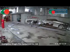 σύστημα ροής εμβόλων 120L FM200 για την καταστολή πυρκαγιάς