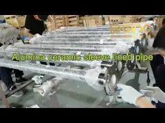 Ceramic Lined Pipe Fittings Lithium Battery Lined With Ceramic Tube