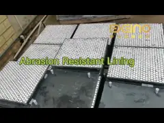 Hot Vulcanizing Rubber Ceramic Liners Industrial Wear Resistant