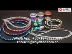 Decorative Colored  PVD Coating Service, Glass beads, Crystal parts PVD decorative coatings